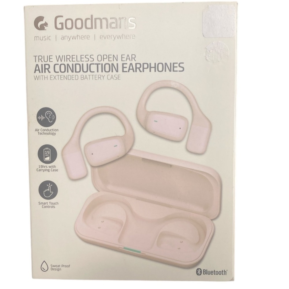 New Goodmans True Wireless Open Ear Air Conduction Earphones (White ...